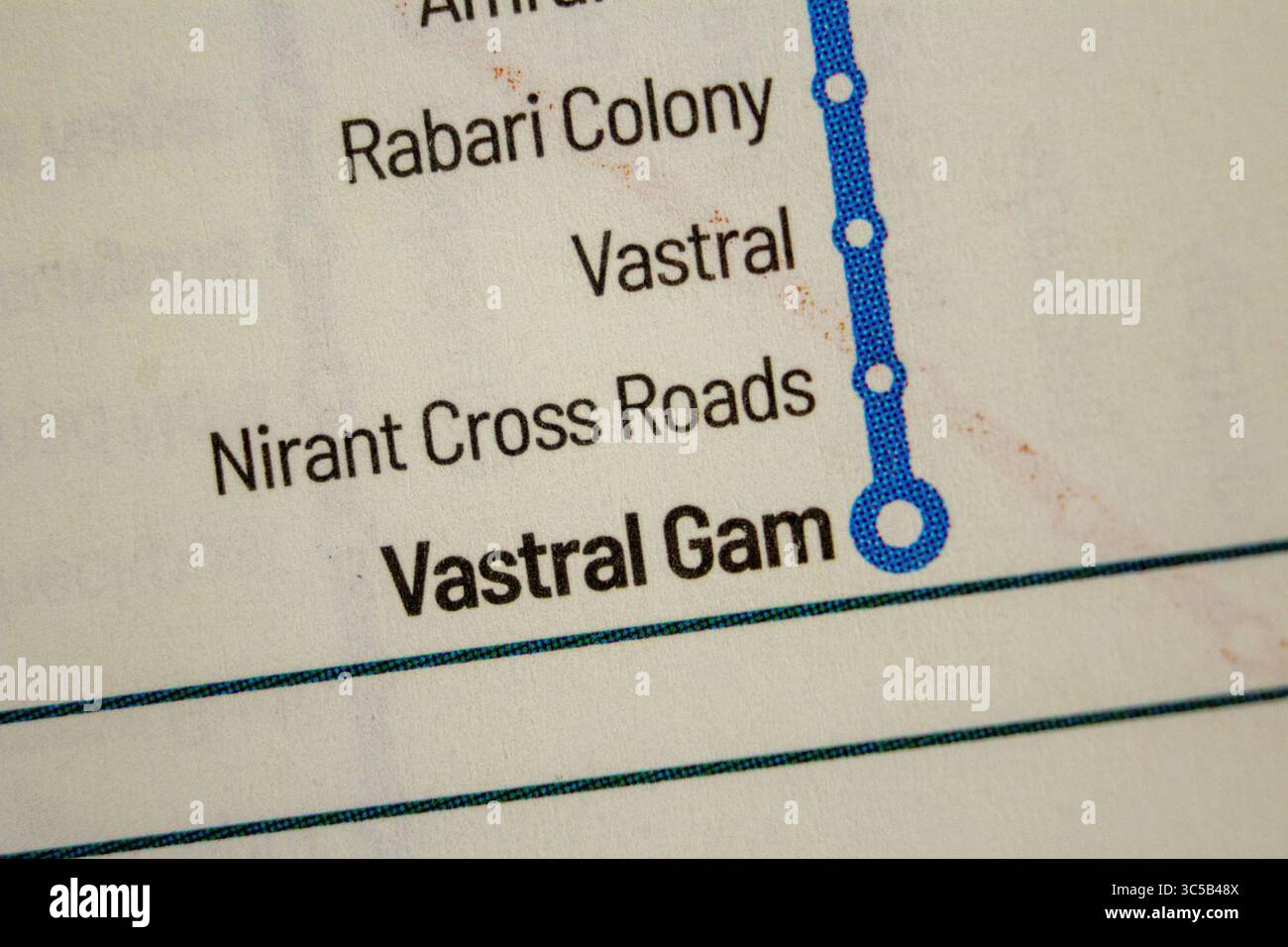 Vastral Gam Station - Ahmedabad Metro, India Railways junction ...