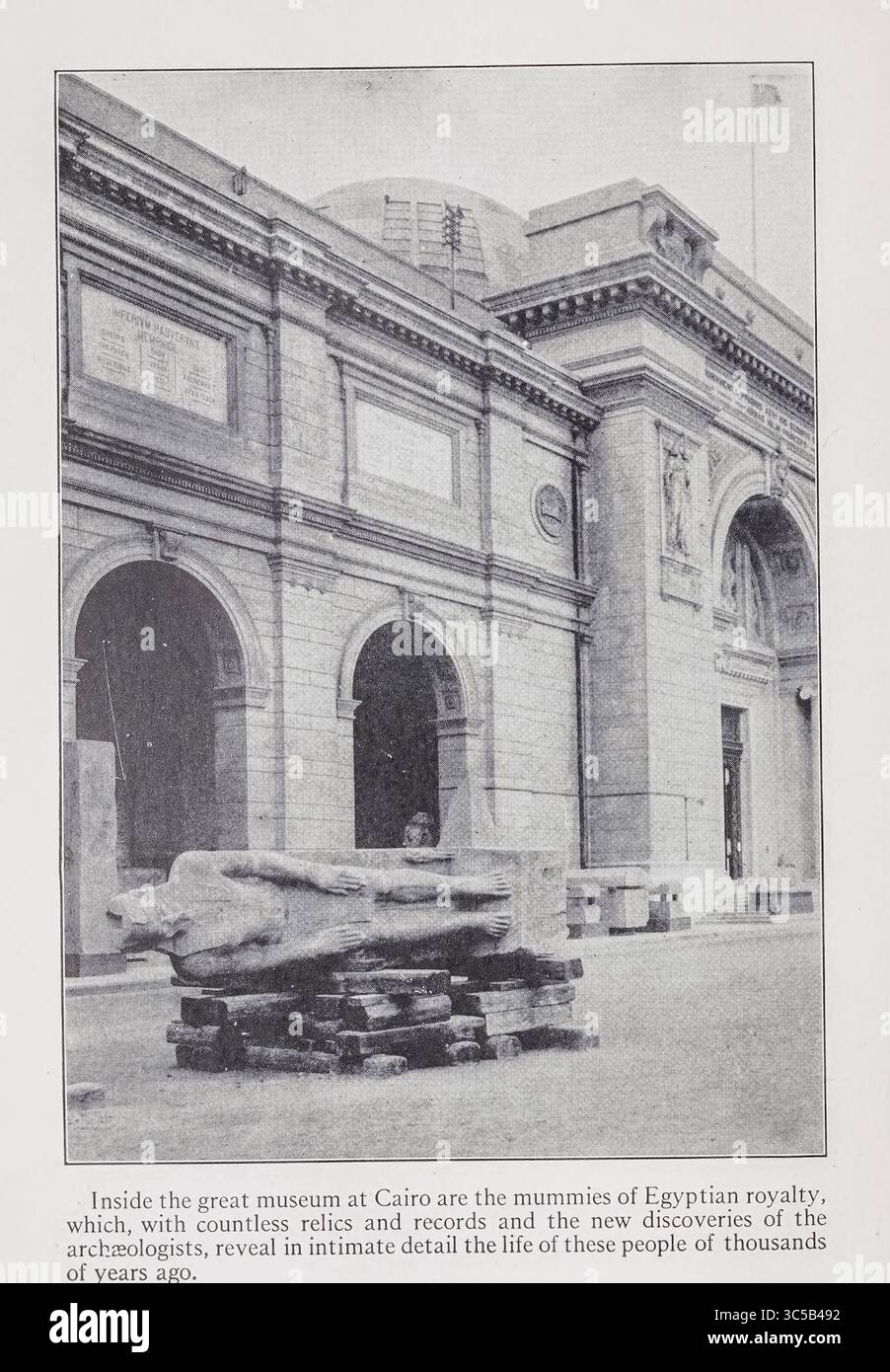 Inside the great museum at Cairo are the mummies of Egyptian royalty ...