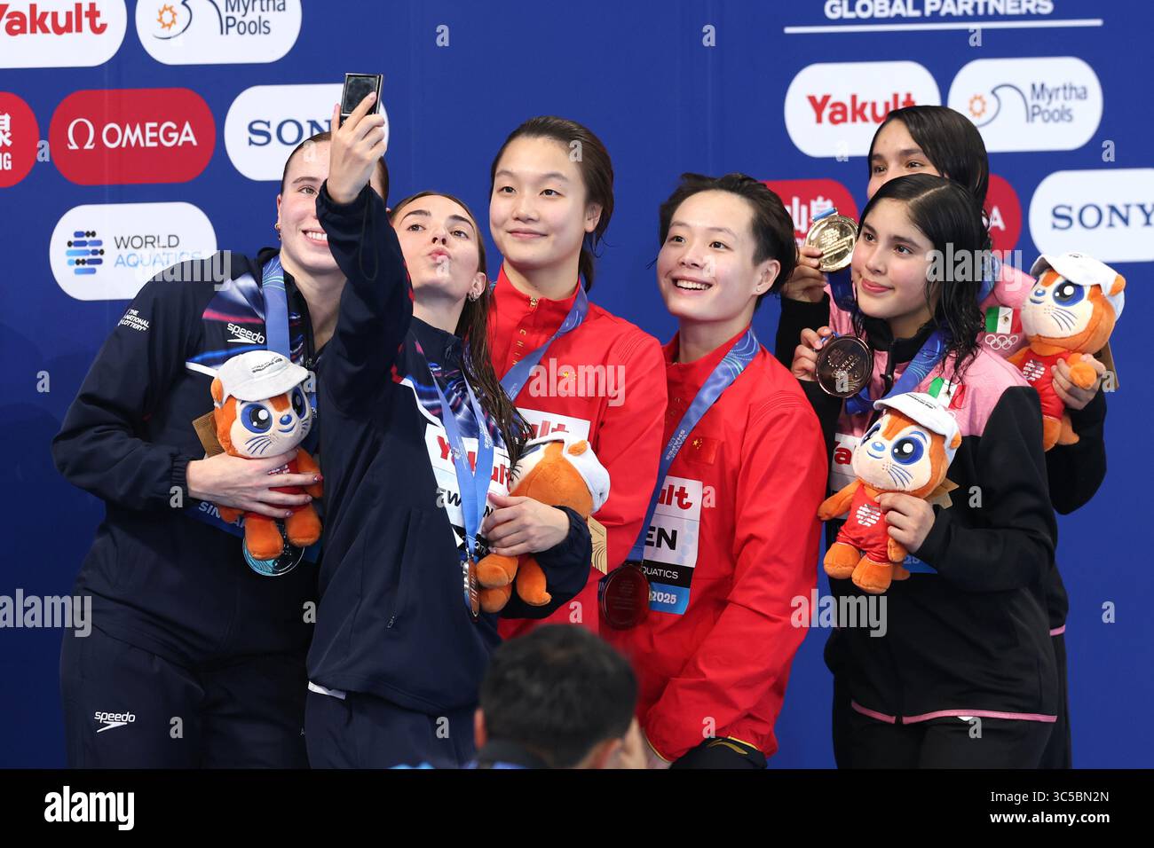 2025 world swimming championships diving womens doubles 3 meter board ...