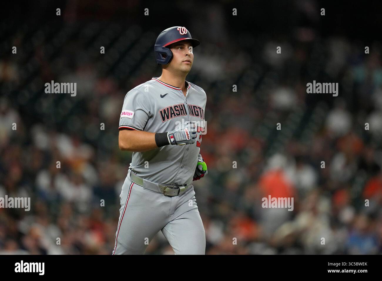 Washington Nationals' Nathaniel Lowe draws a walk against Houston ...