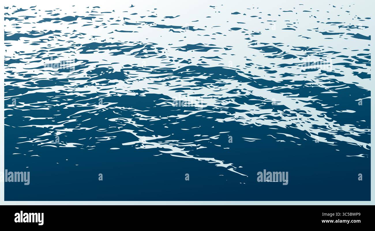 Seascape waves storm Stock Vector Images - Alamy