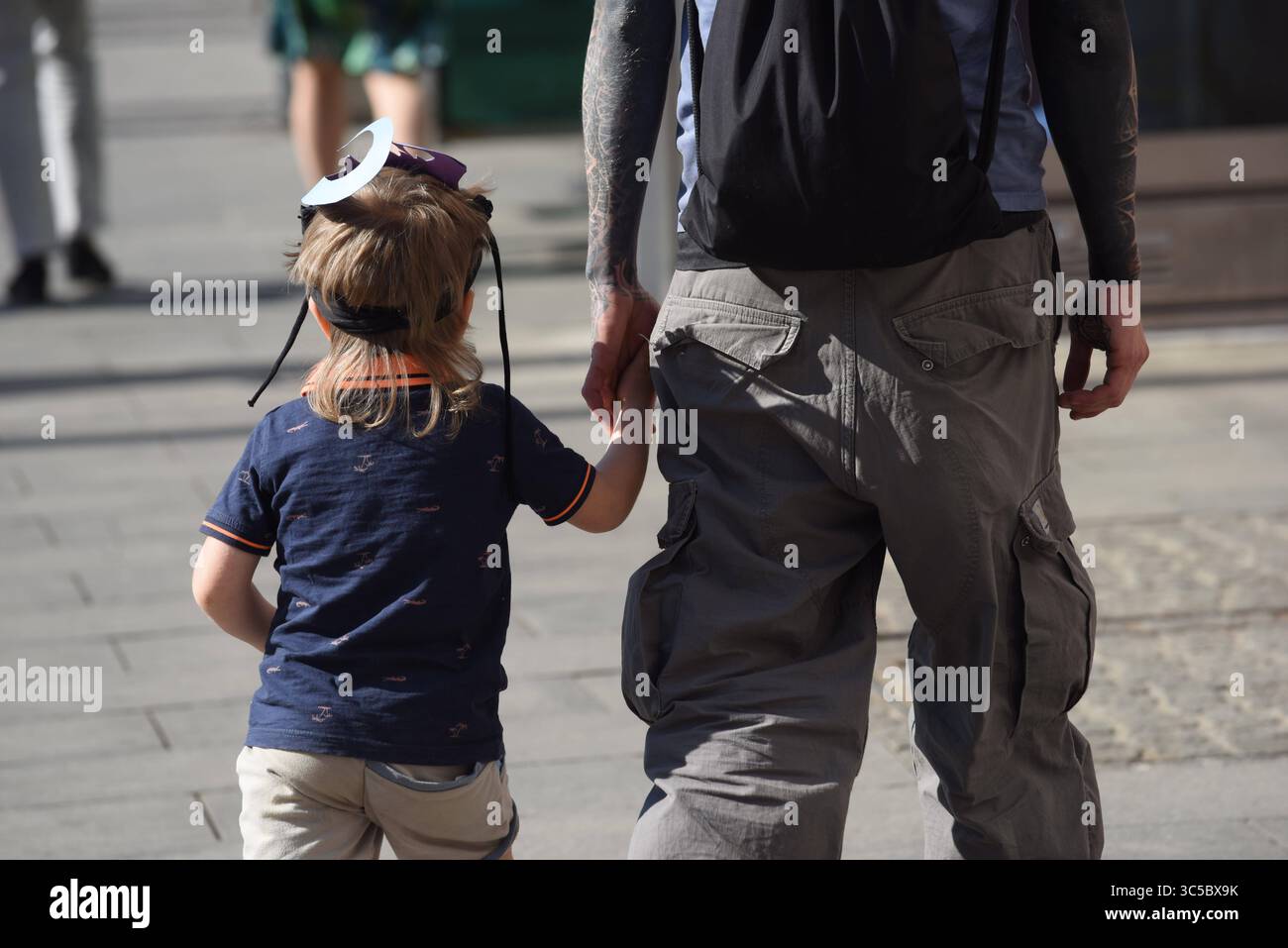 a father taking care of his infant child, paternity leave father with ...