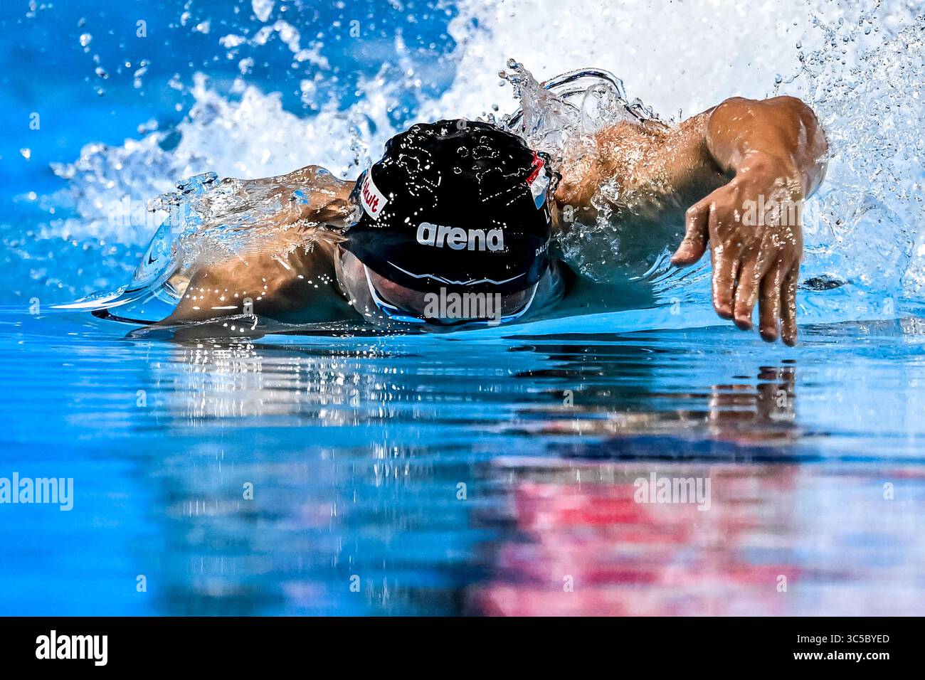 Ralph Daleiden Ciuferri of Luxembourg competes in the swimming 100m ...
