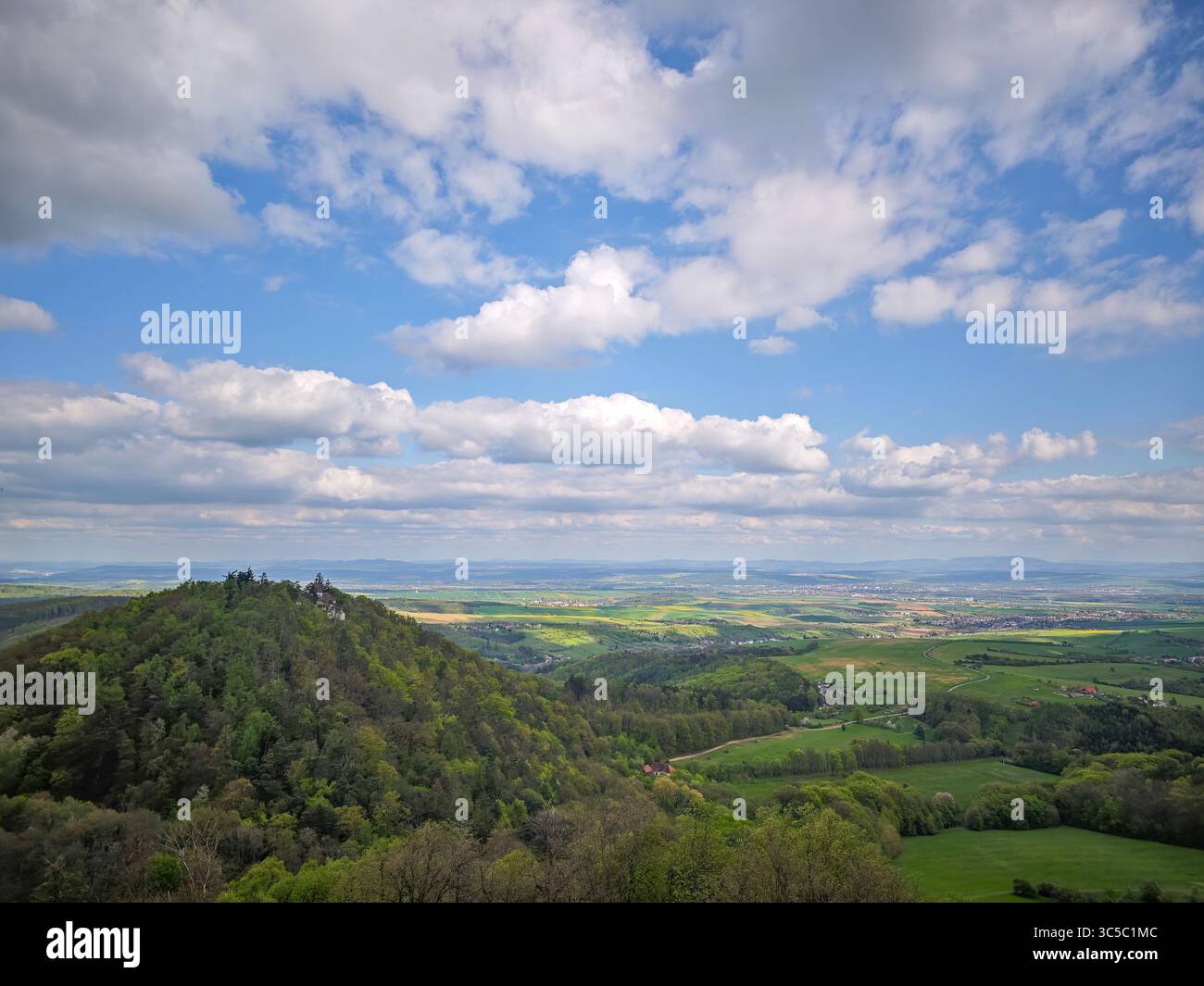 Fields spring blue sky hi-res stock photography and images - Alamy