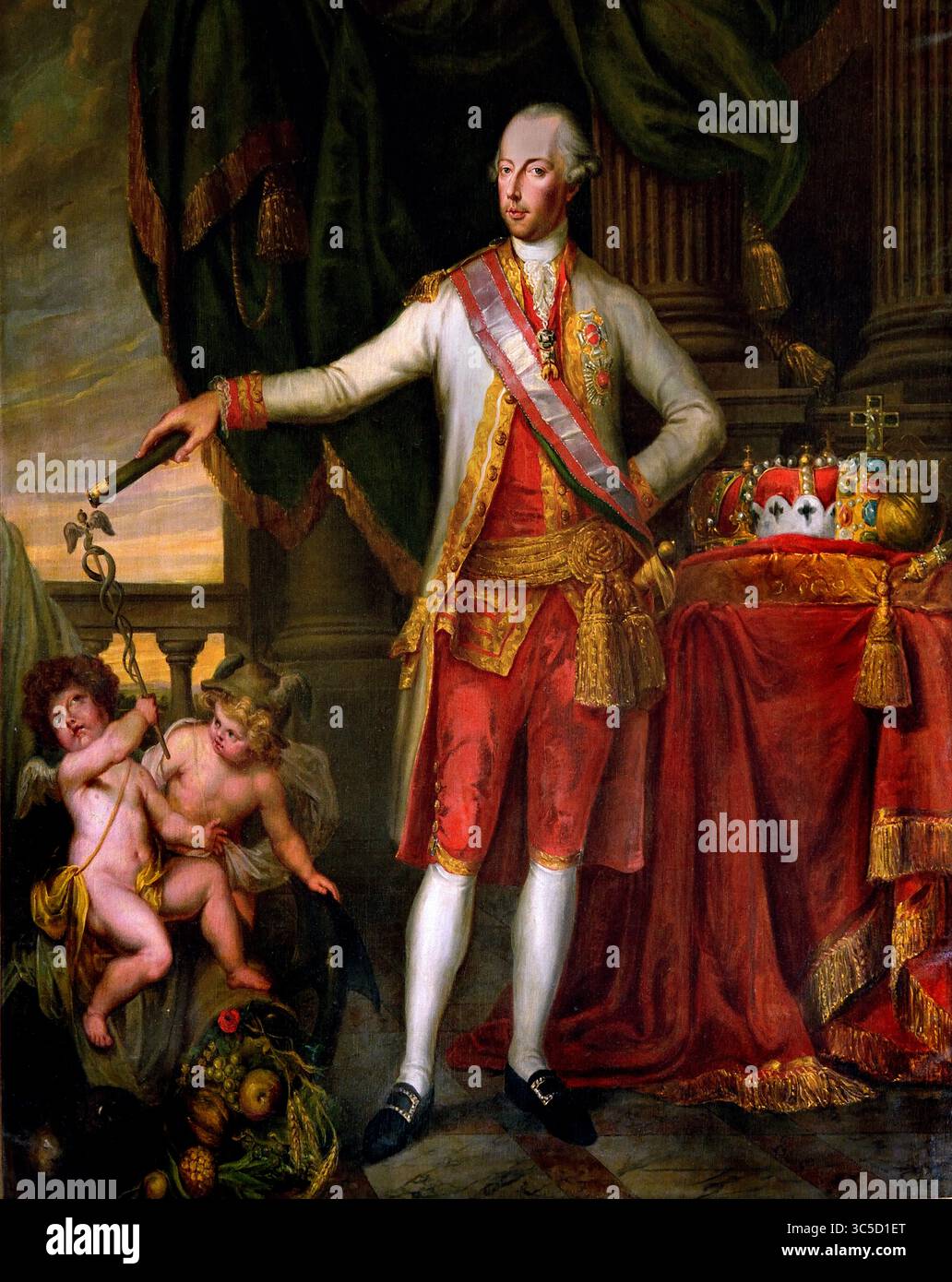 Emperor Joseph II 1785 by Gertrude de Pelichy, Painting in the Bruges ...