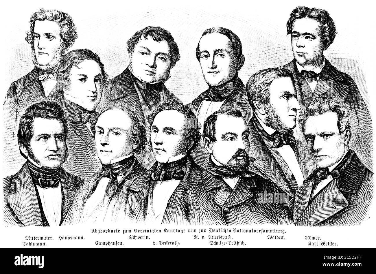 Members of the United State Parliament and the Prussian National ...