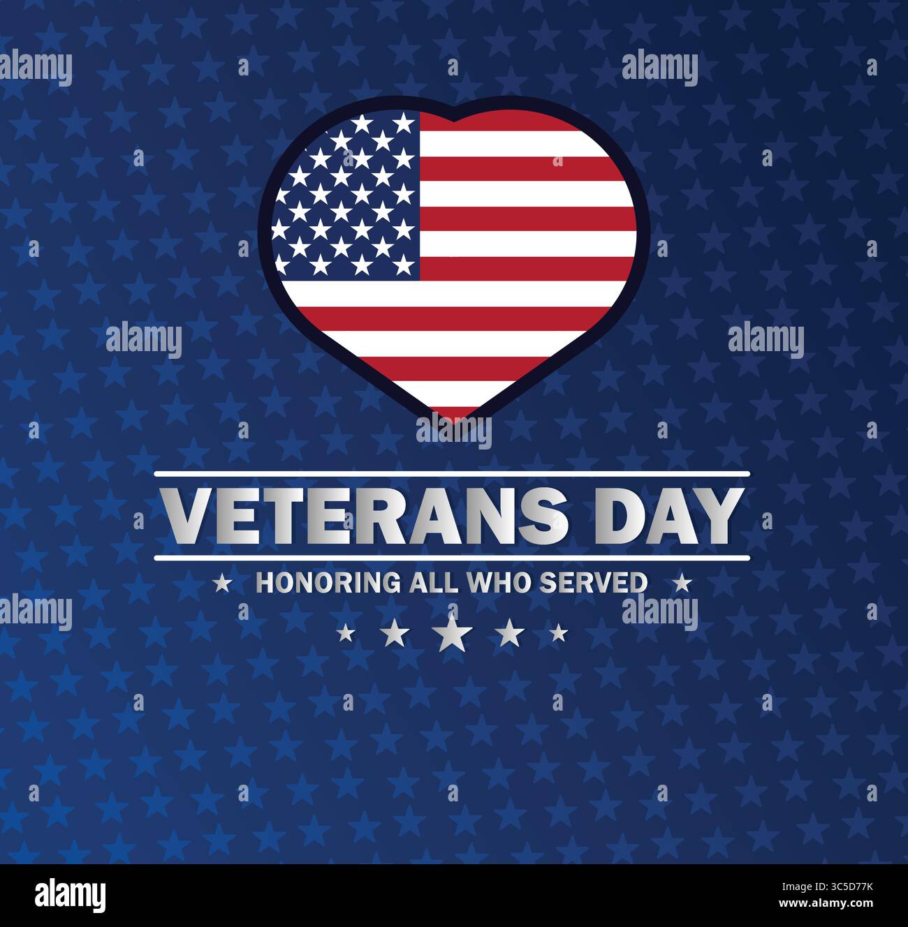 Veterans Day Heart Flag Design – Honoring U.S. Military Heroes ...
