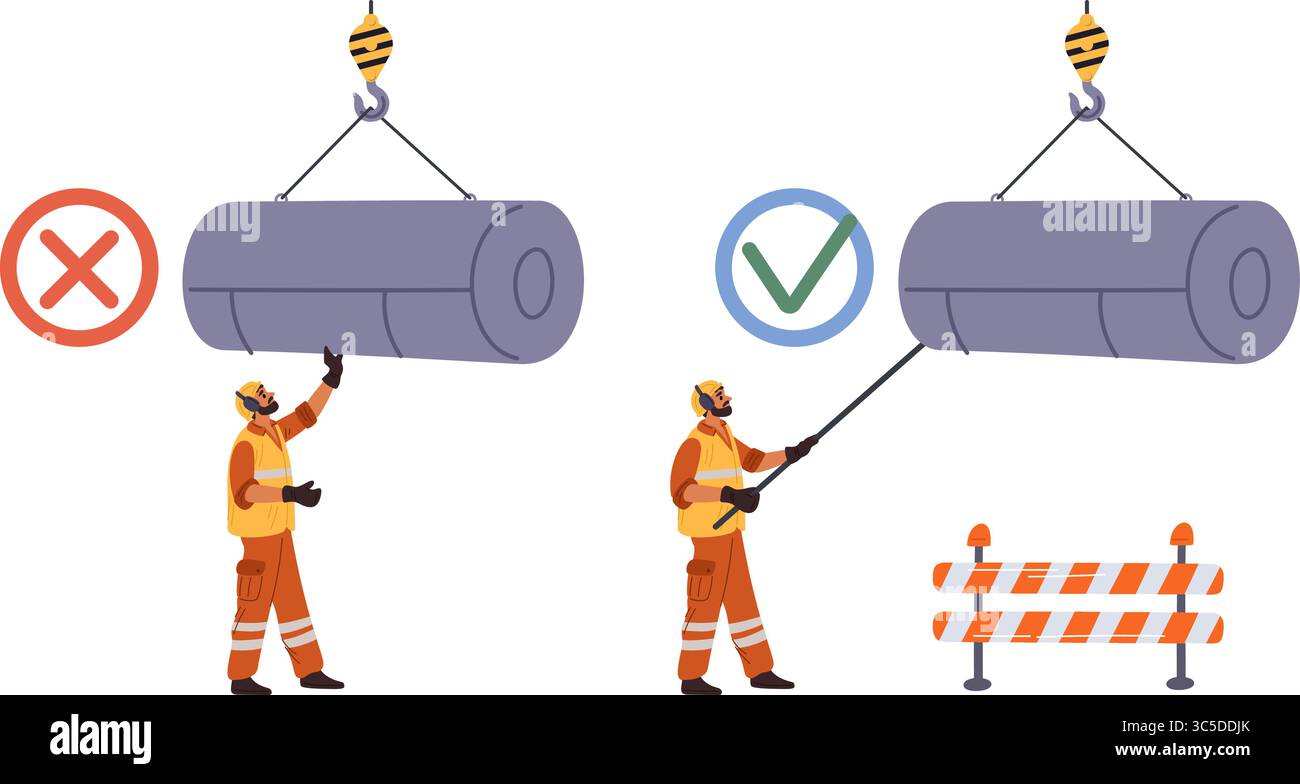 Overhead work risk Cut Out Stock Images & Pictures - Alamy