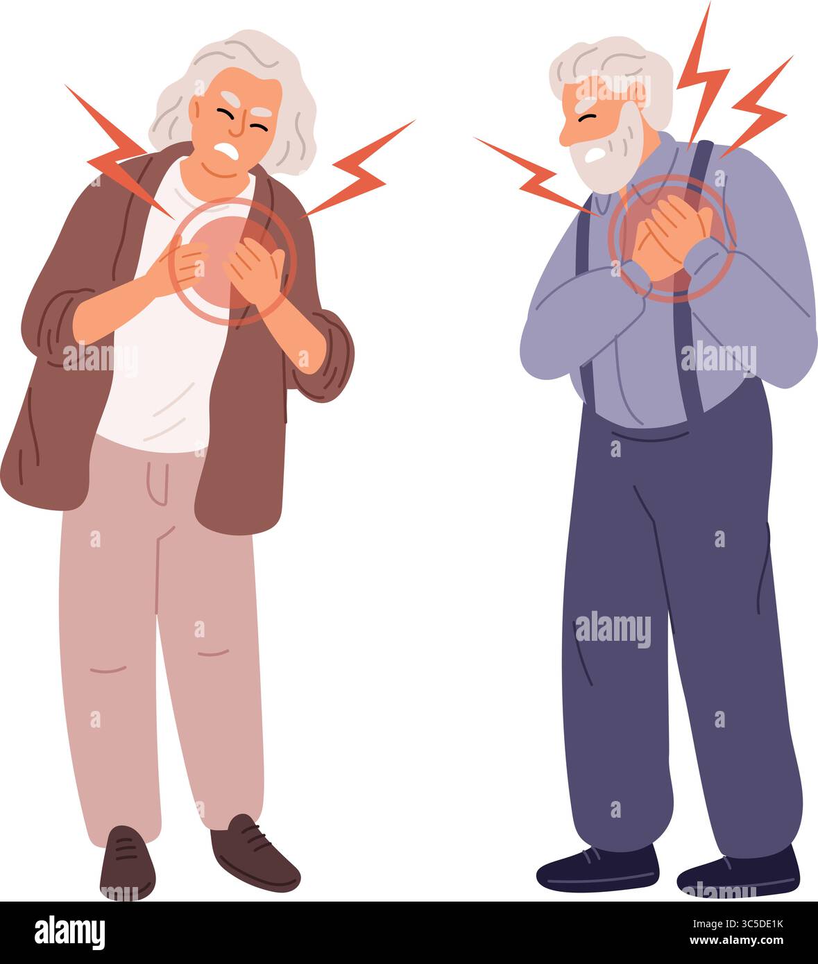 Ache cardio Stock Vector Images - Alamy