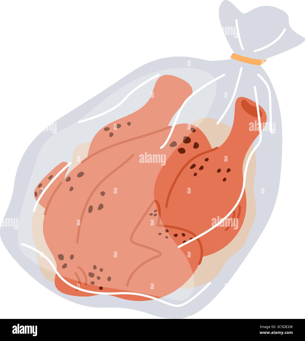 Raw chicken seasoning Stock Vector Images - Alamy