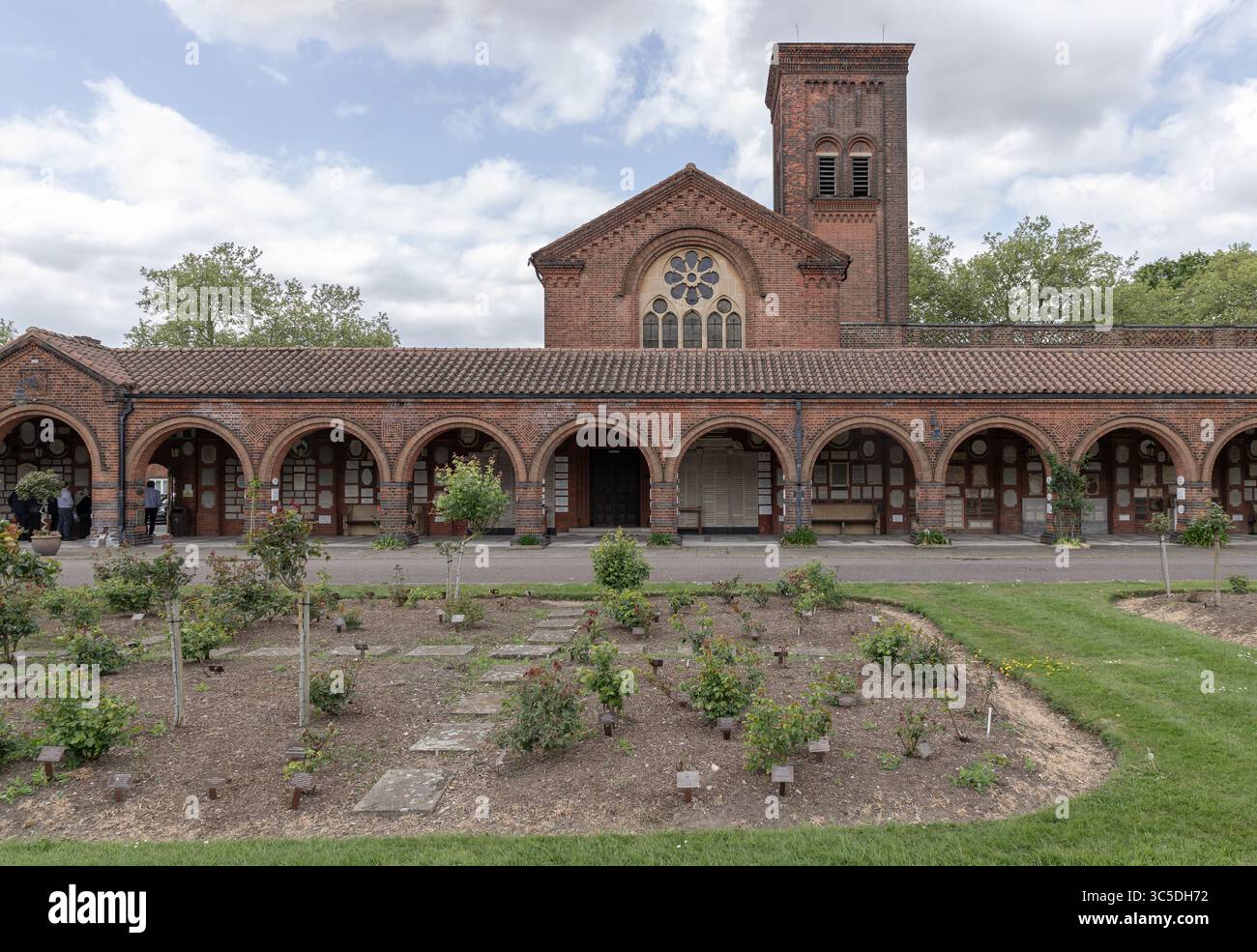 London, UK - May 08, 2025 - Golders Green Crematorium and Mausoleum was ...