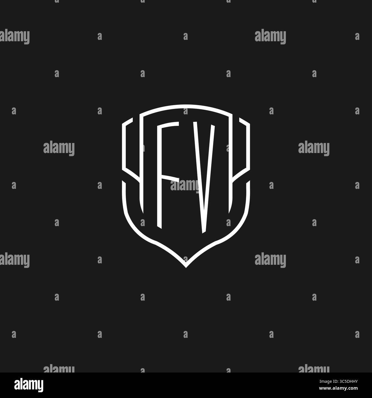 Initial letter fv Black and White Stock Photos & Images - Alamy
