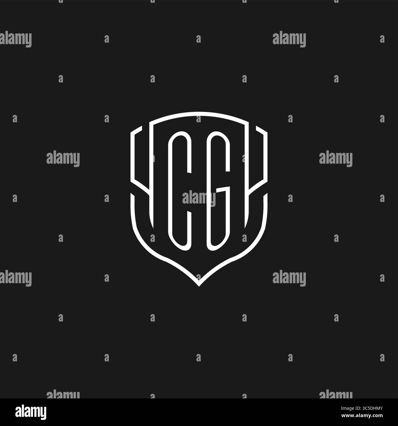 Cg logo geometric shape Black and White Stock Photos & Images - Alamy