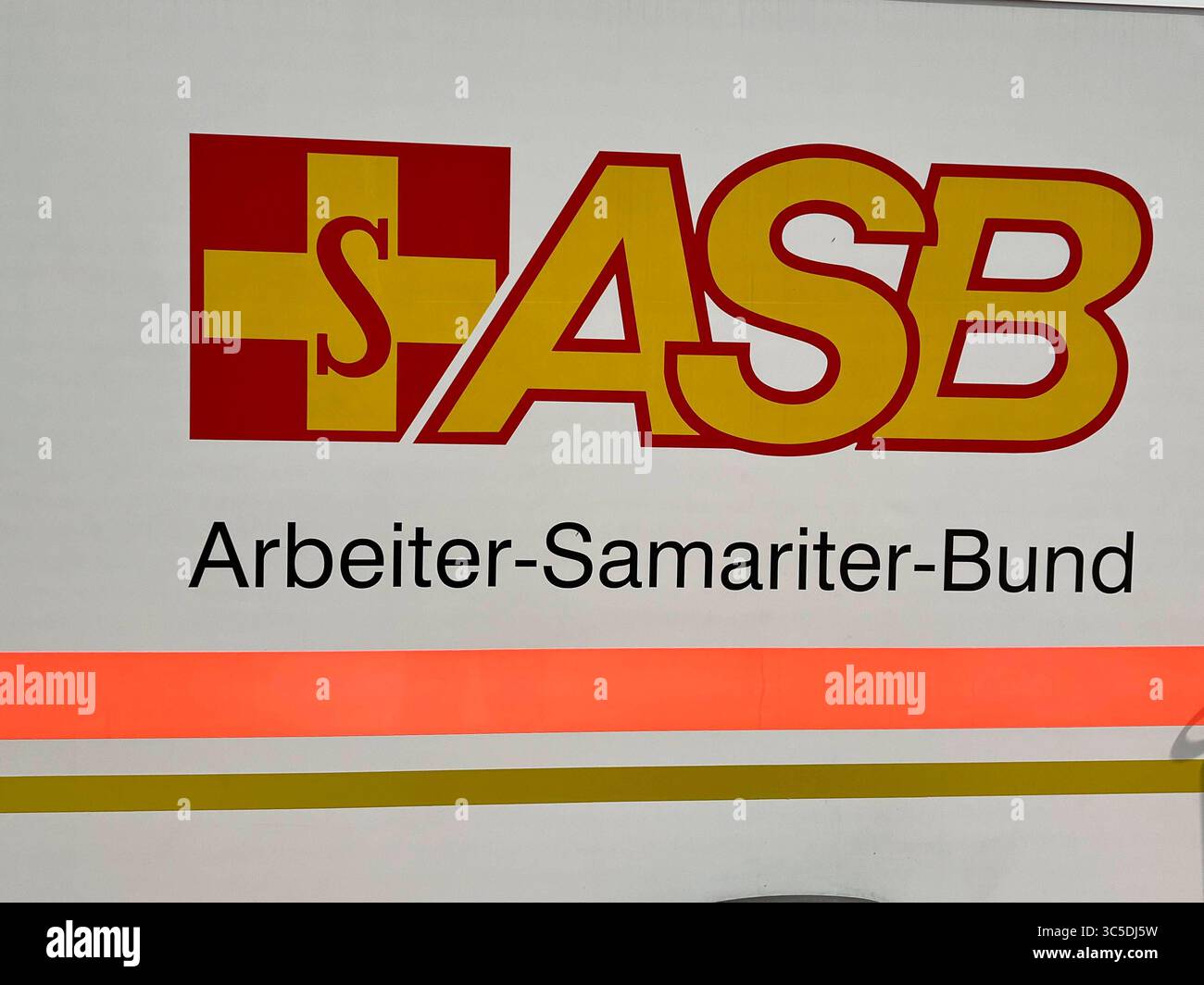 abbs ASB Arbeiter-Samariter-Bund Deutschland Logo Aufschrift auf einen ...