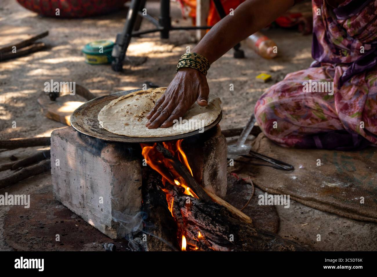 Indian lady cooking hi-res stock photography and images - Alamy