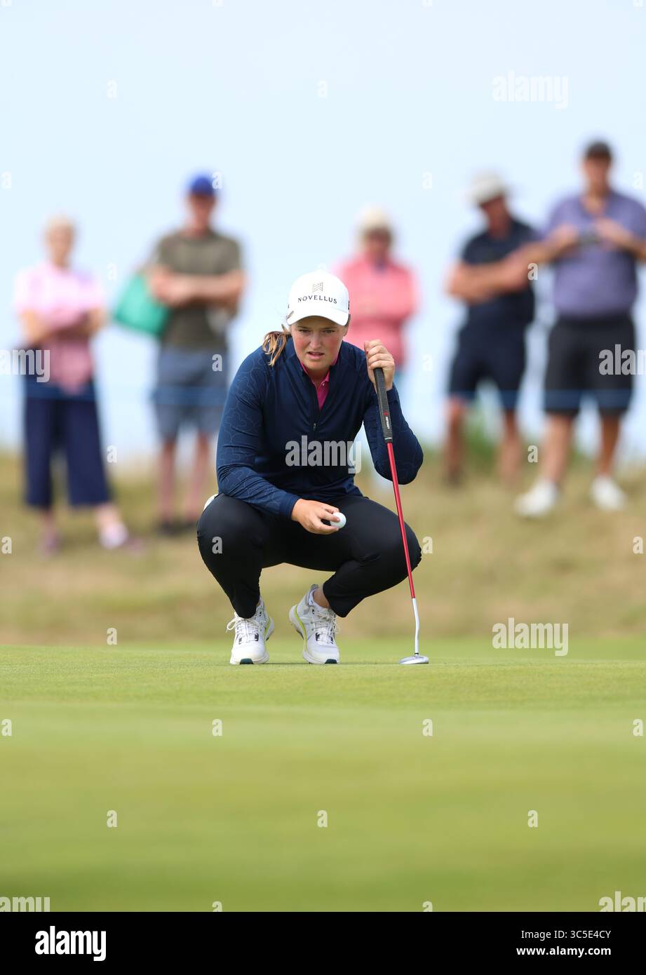 England's Lottie Woad on the green at Royal Porthcawl Golf Cub ahead of ...