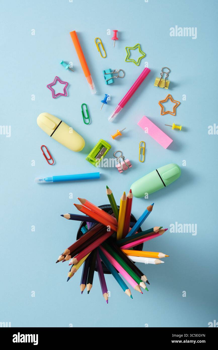 Stationery items colored pencils hi-res stock photography and images ...