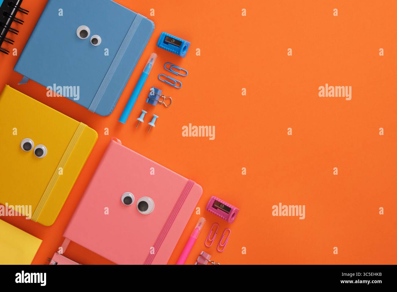 Office supplies on bright hi-res stock photography and images - Alamy