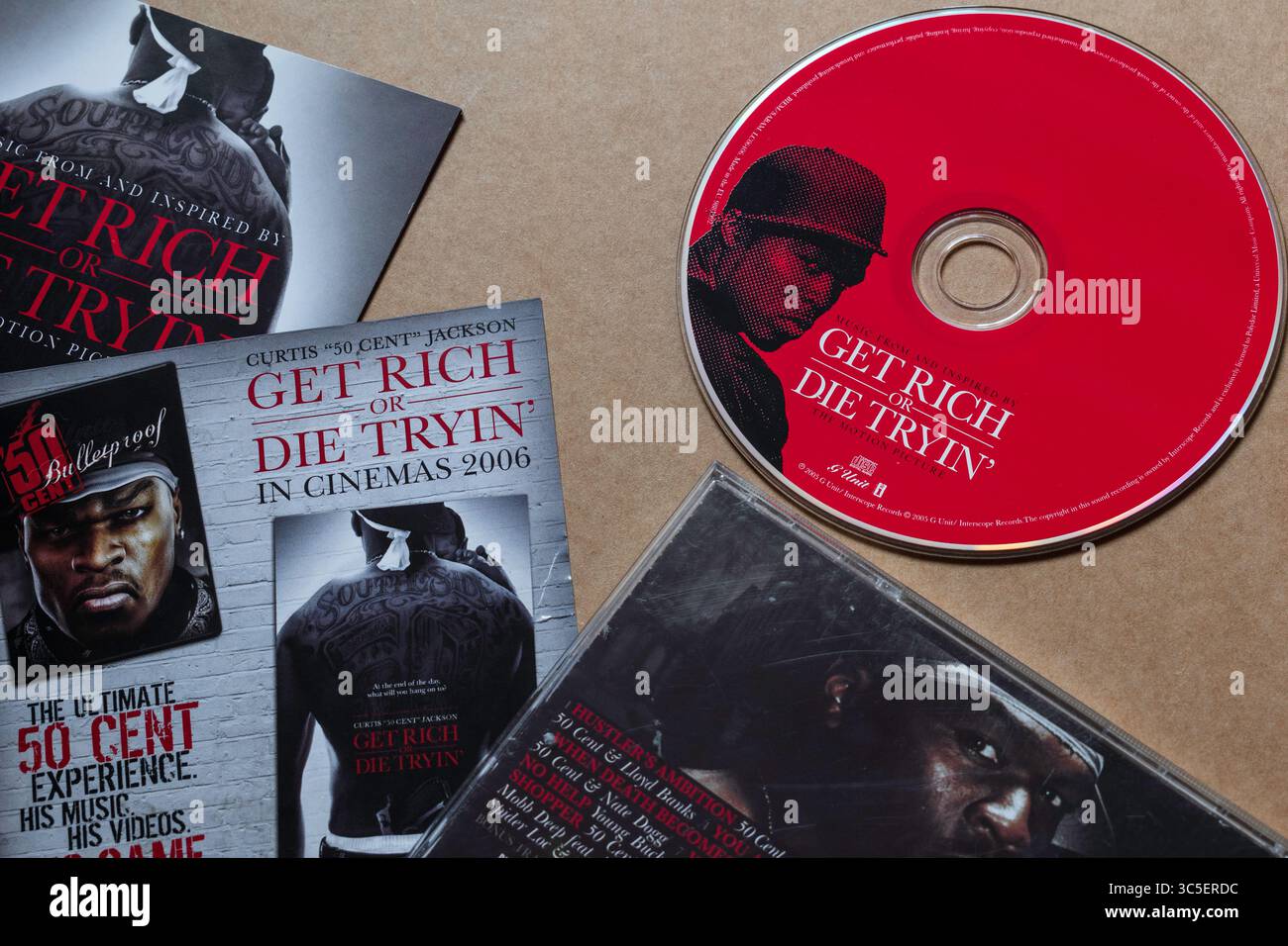 50 Cent Get Rich or Die Tryin' DVD with cover art and promotional ...