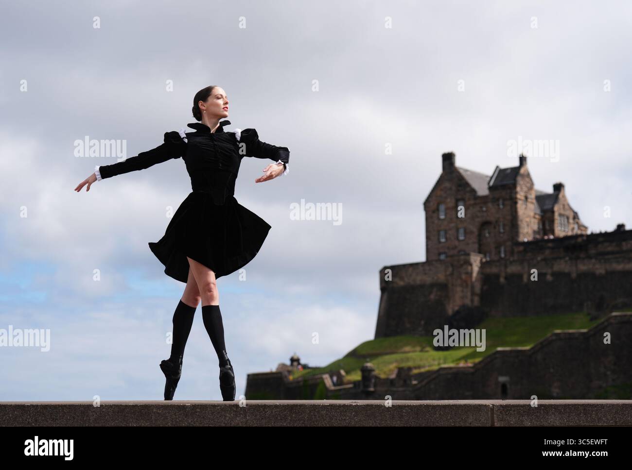 Scottish ballet principal roseanna leney posing as mary, queen of scots ...