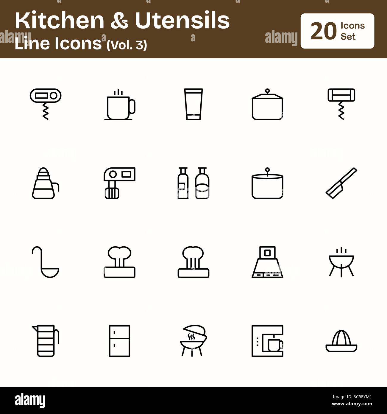 Kitchen hand tools Stock Vector Images - Alamy