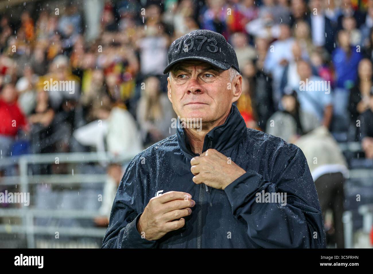 Coach Jacek Zielinski of Korona Kielce seen in action during the Polish ...