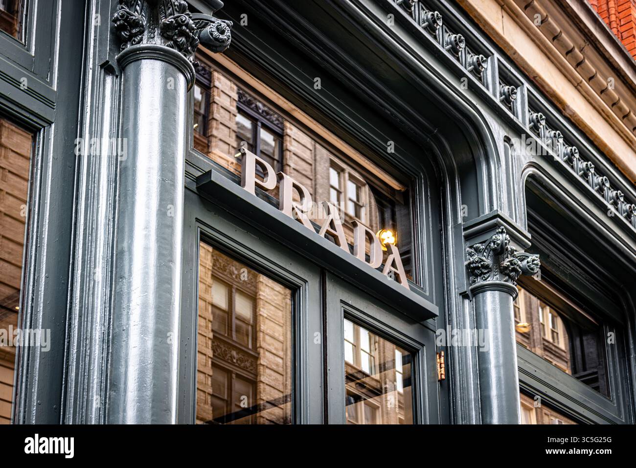The Prada Store in Soho, New York City Stock Photo - Alamy