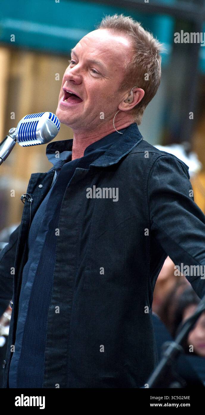 Sting performs on NBC's "Today" Show Concert Series at NBC's Studio ...