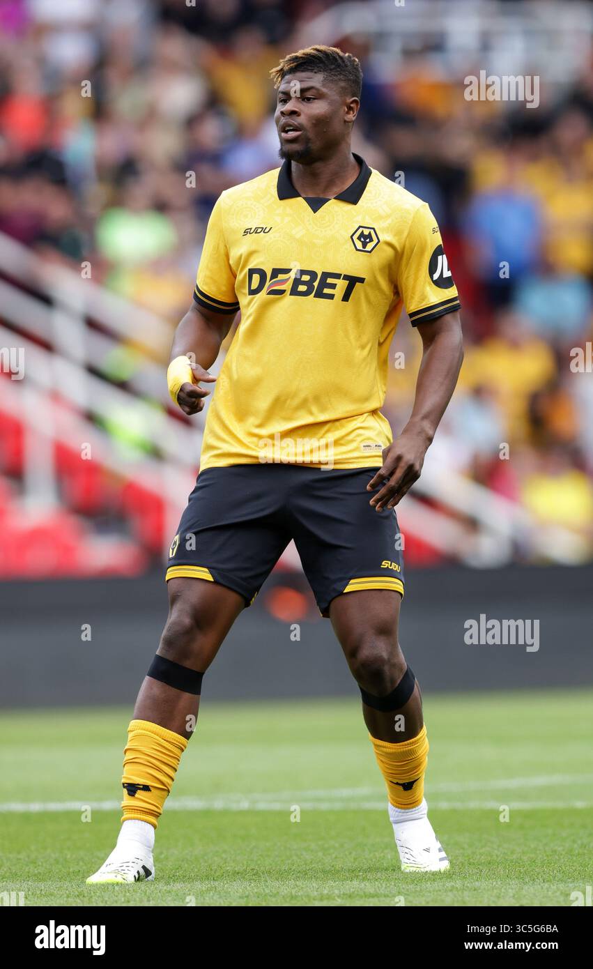 Wolverhampton Wanderers' Emmanuel Agbadou during the pre-season ...