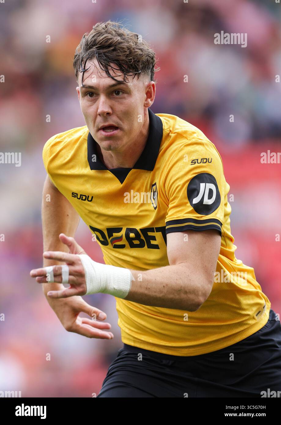 Wolverhampton Wanderers' Jorgen Strand Larsen during the pre-season ...
