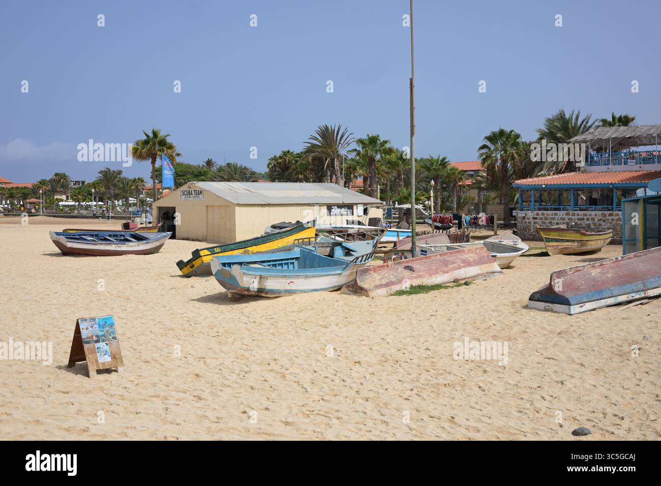 Sal, Cpv. 19th July, 2025. Santa Maria beach, Sal Island Cape Verde ...