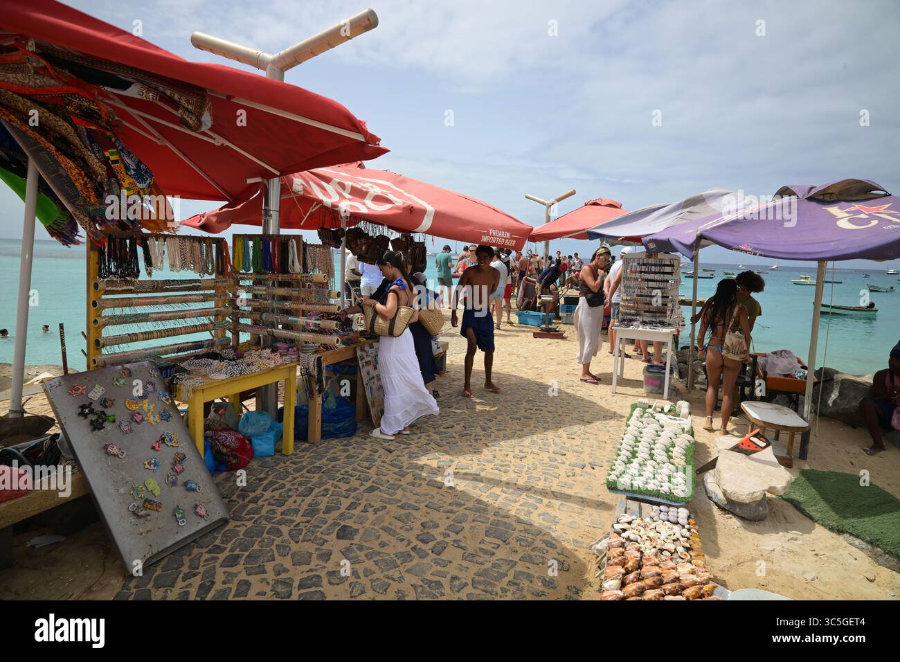 The Pier at Santa Maria, Sal Island Cape Verde Africa Stock Photo - Alamy