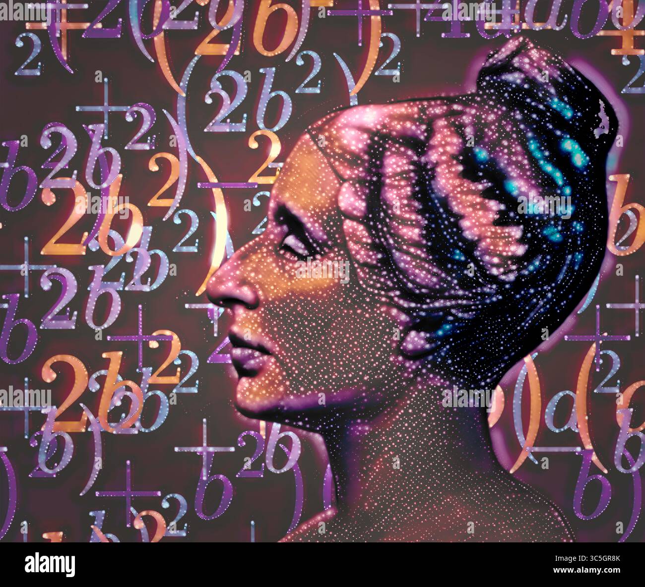 Bust of Marie-Sophie Germain, 1776 –1831, French mathematician ...