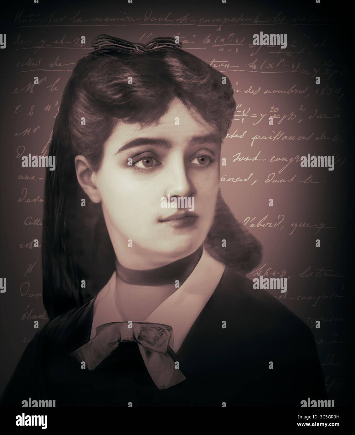 Portrait of Marie-Sophie Germain, 1776 –1831, French mathematician ...