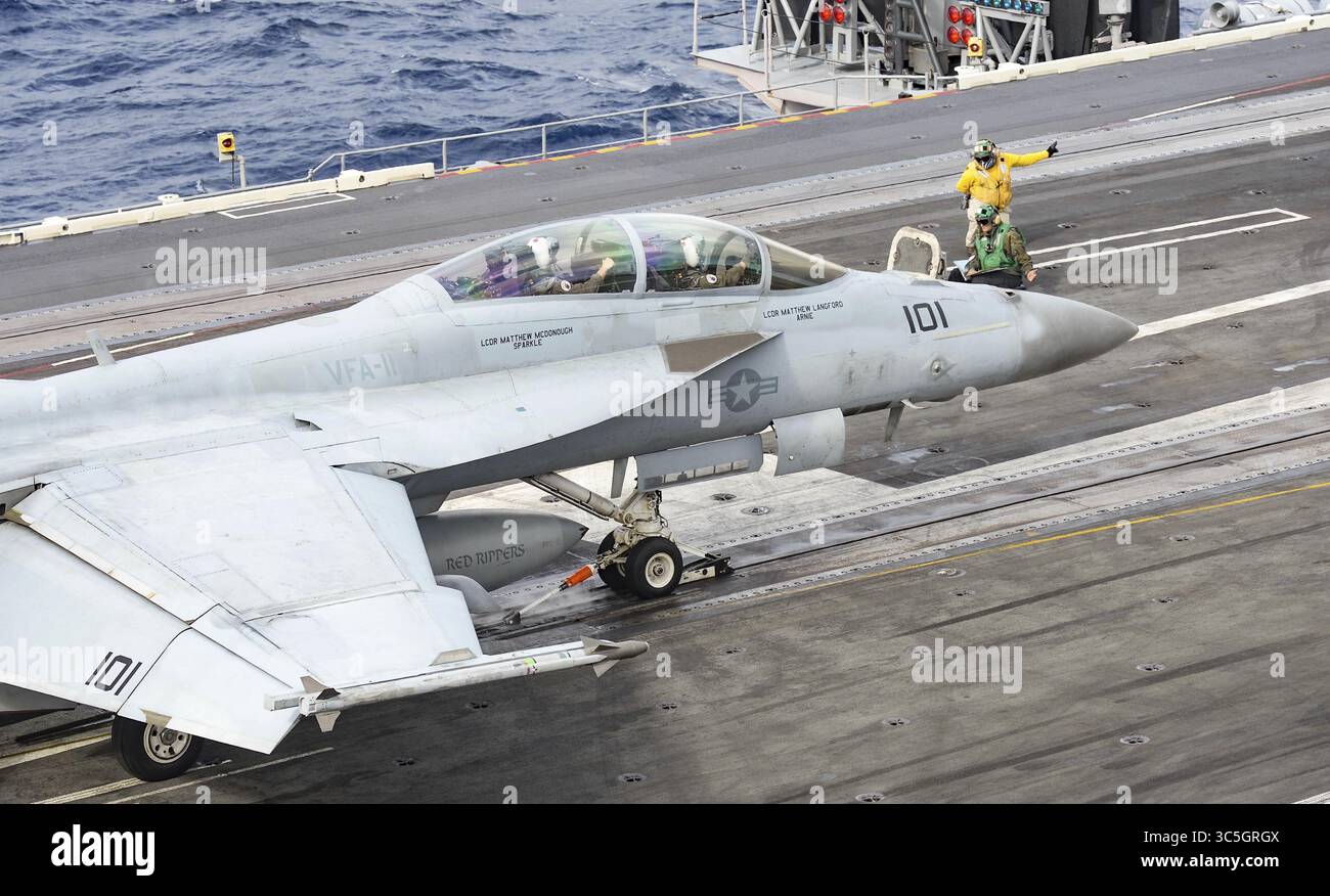 December 3, 2019, Uss Harry S. Truman, United States: A U.S. Navy F/A ...