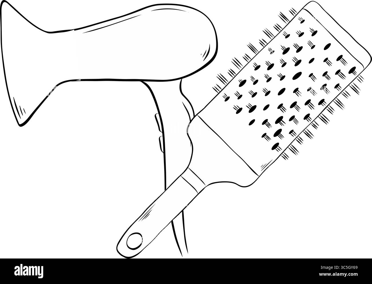 Beauty hair care black Stock Vector Images - Alamy