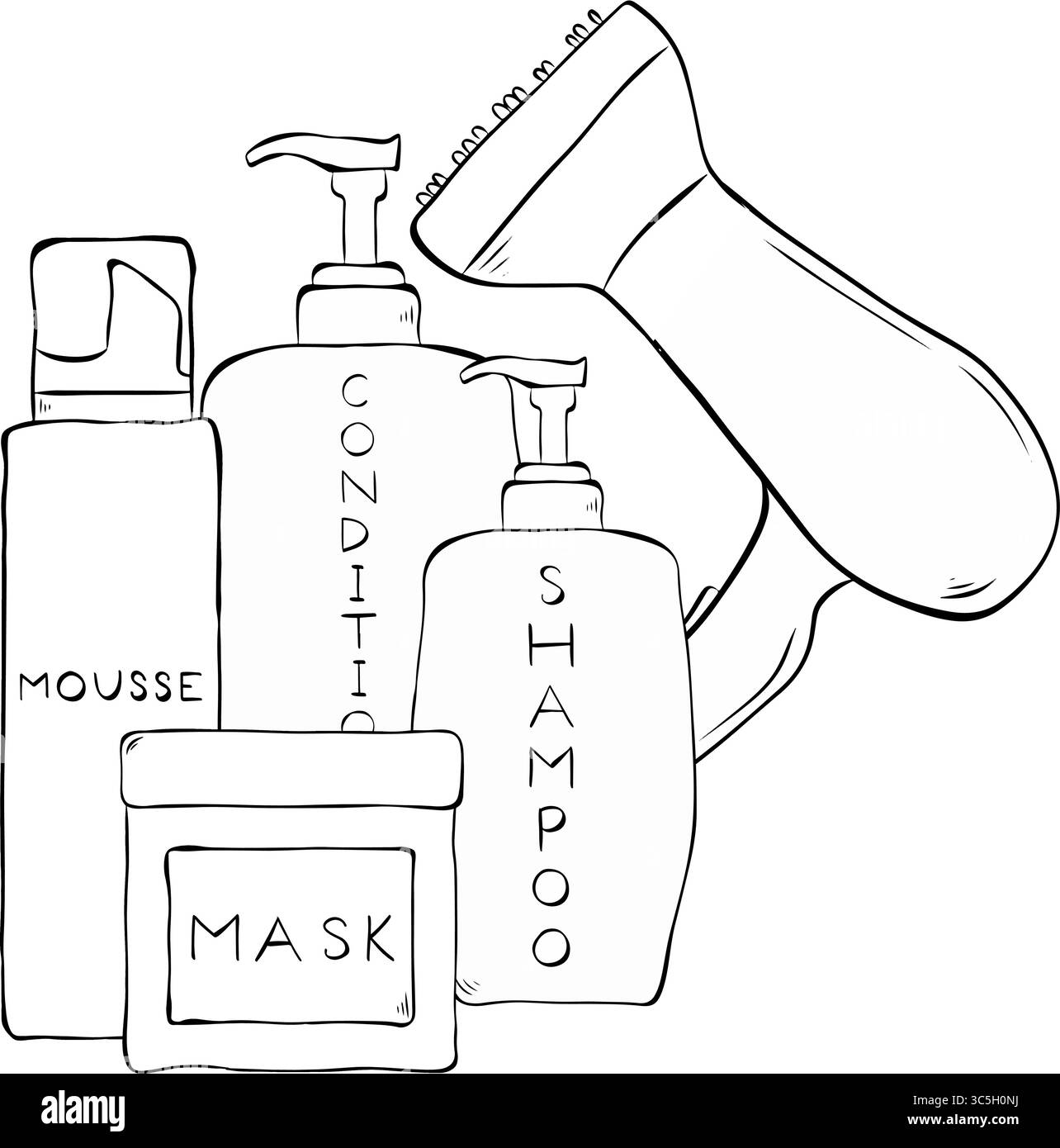 Salon hygiene Stock Vector Images - Alamy