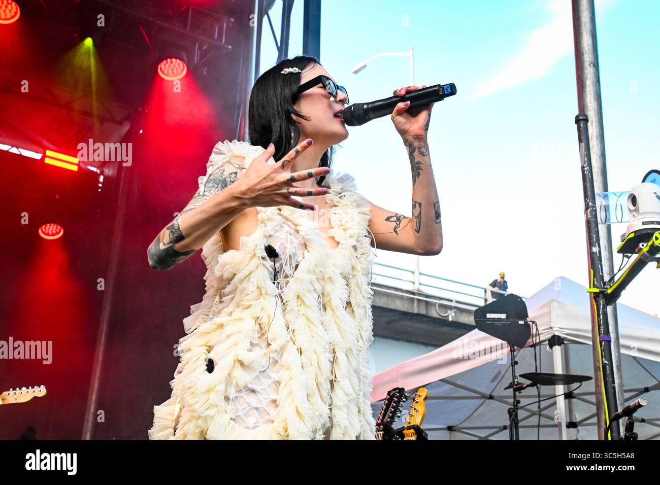 Michelle Zauner of Japanese Breakfast performing on stage at Project ...