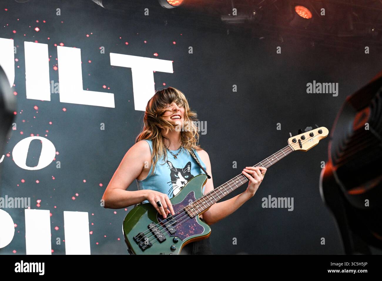 Melanie Radford of Built to Spill performing on stage at Project Pabst ...