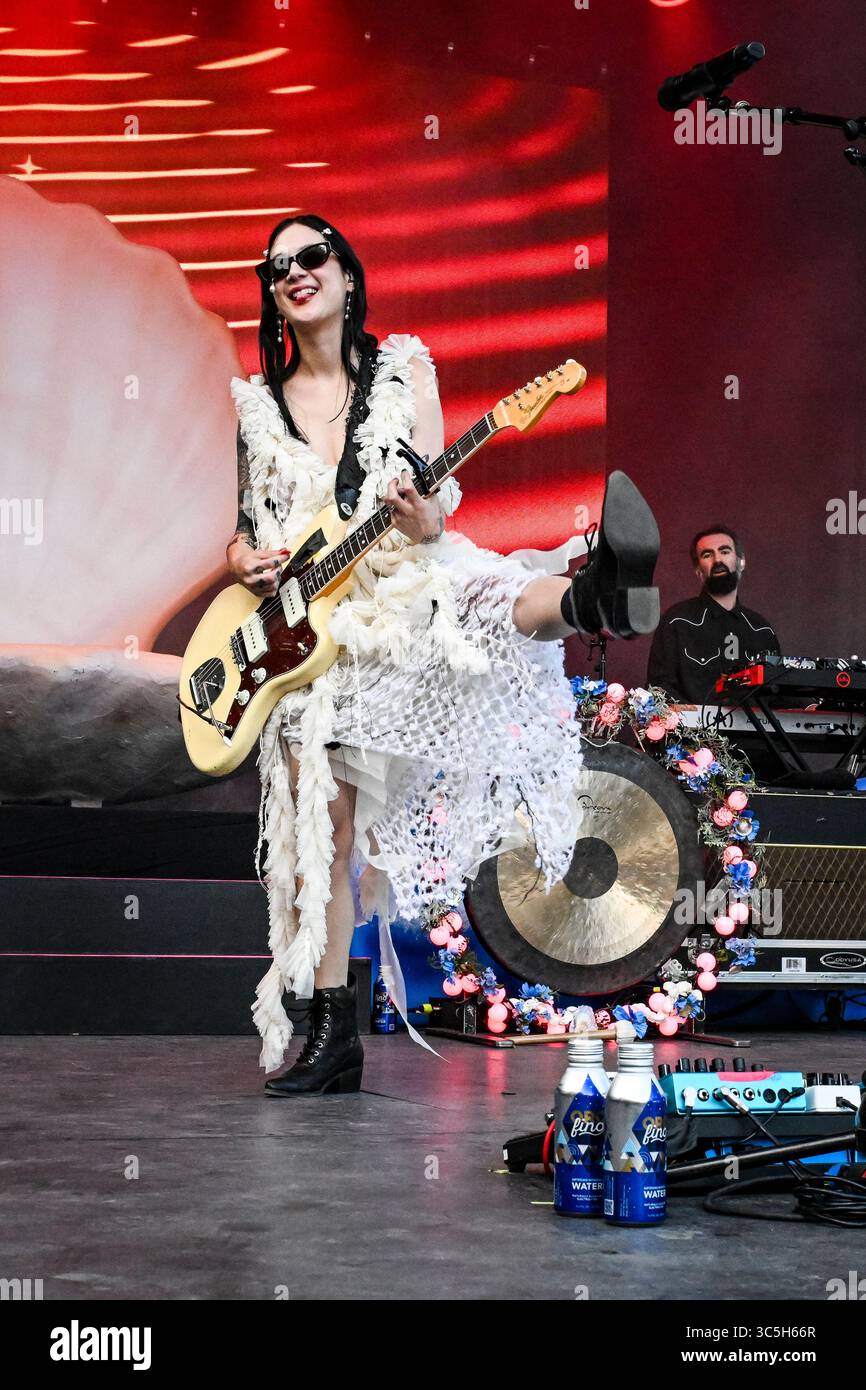 Michelle Zauner of Japanese Breakfast performing on stage at Project ...