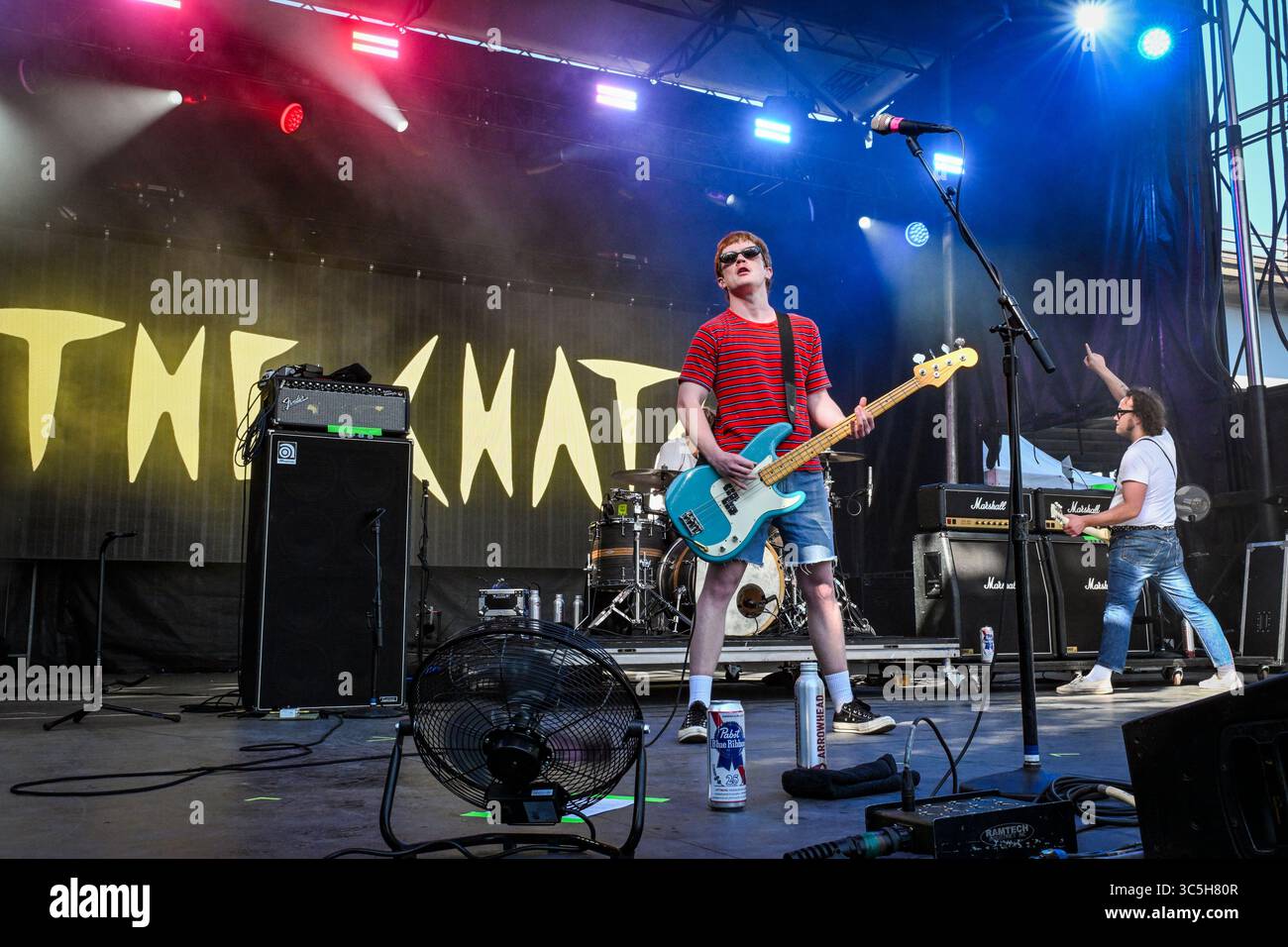 Eamon Sandwith and Josh Hardy of The Chats performing onstage at Day 1 ...