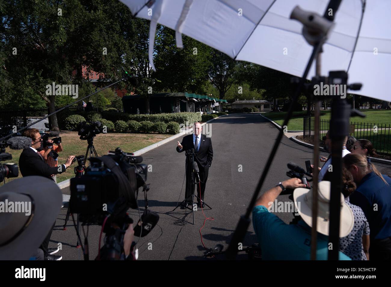 White House border czar Tom Homan speaks with reporters at the White ...