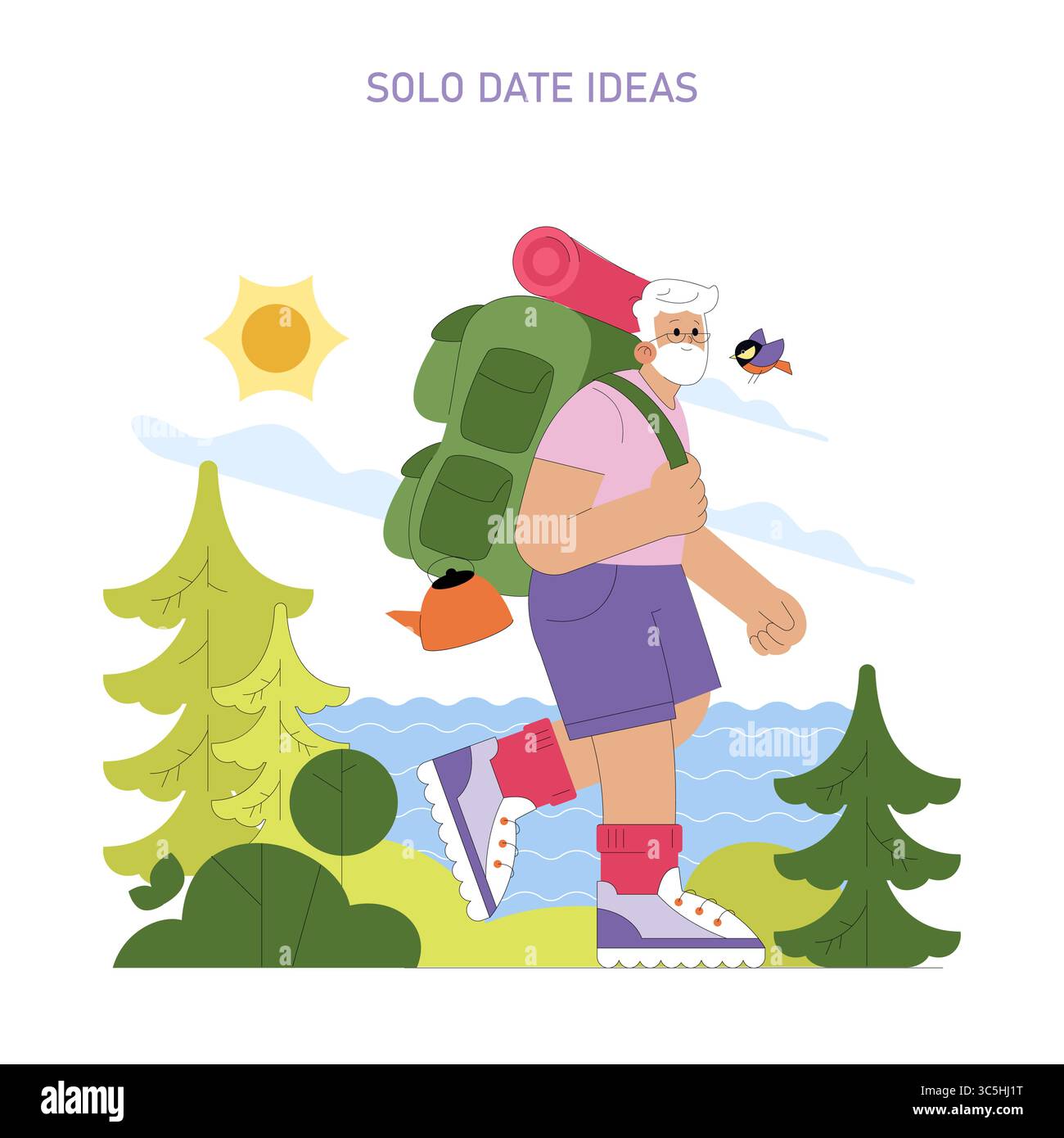 Solo hike Stock Vector Images - Alamy