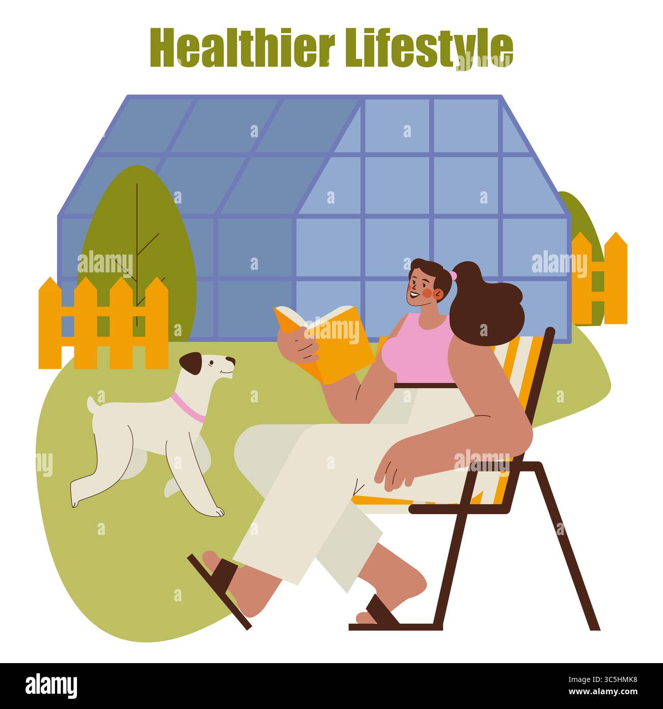 Peaceful moments Stock Vector Images - Alamy