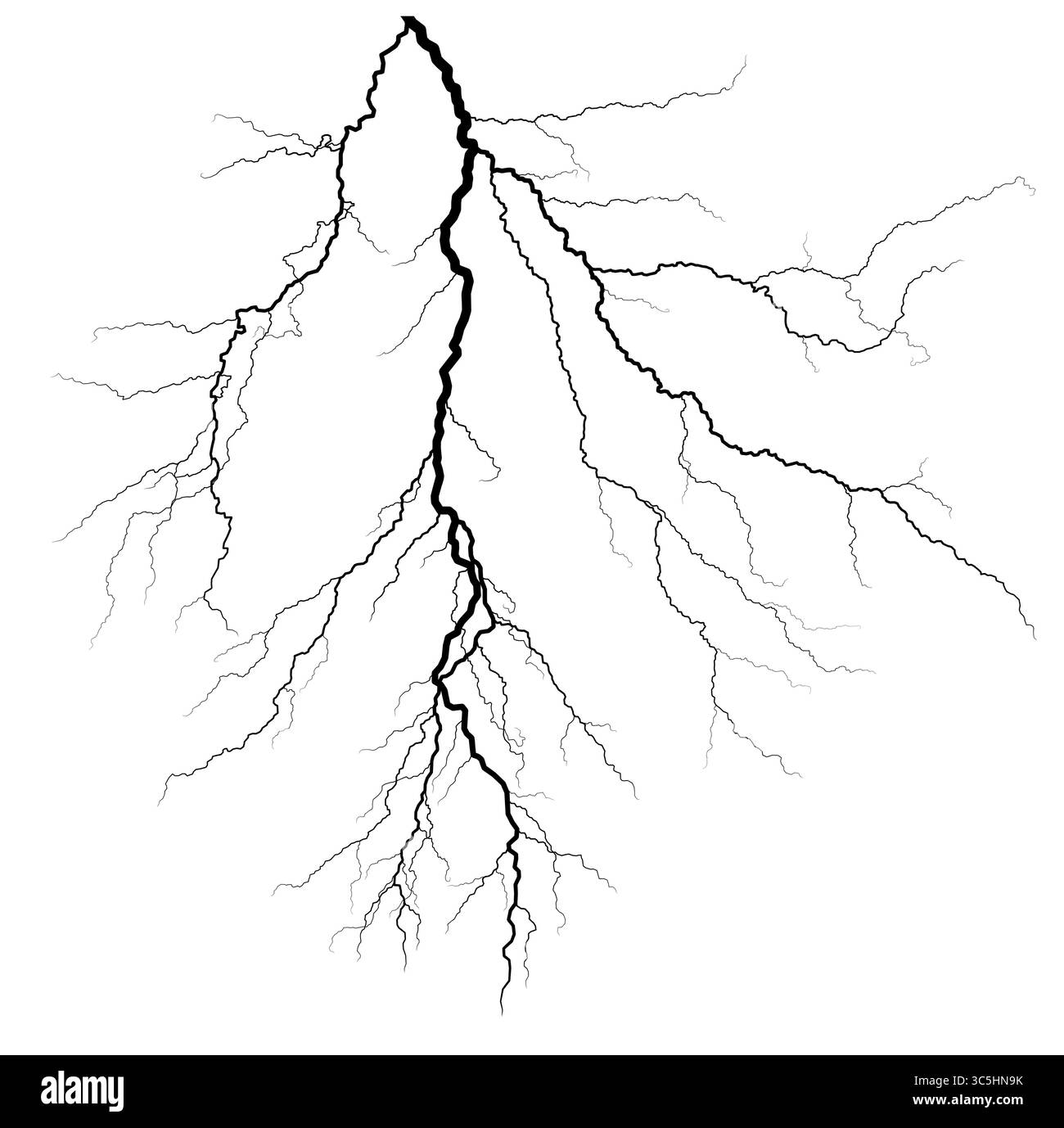 Night storm lightning in Cut Out Stock Images & Pictures - Alamy