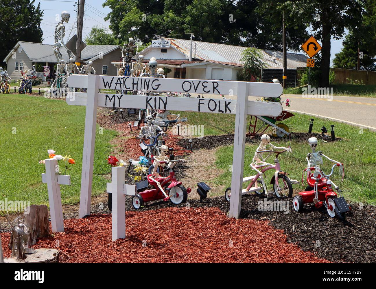 The Bone Yard in Loudon, Tennessee features skeletons of all sizes ...