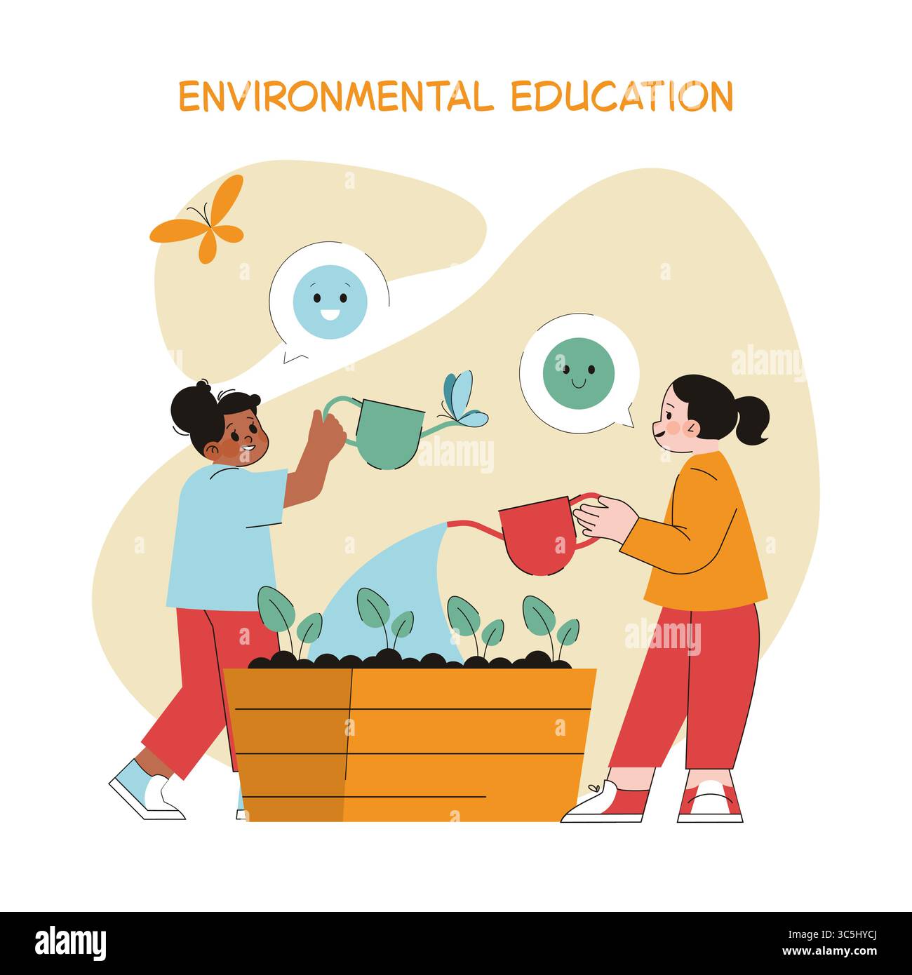 Hands on gardening learning Stock Vector Images - Alamy