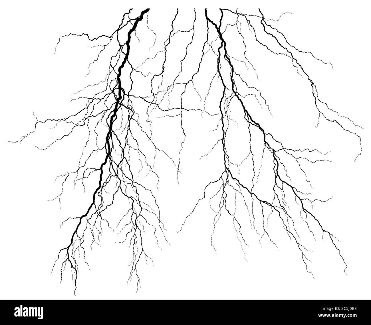 Night storm lightning in Cut Out Stock Images & Pictures - Alamy