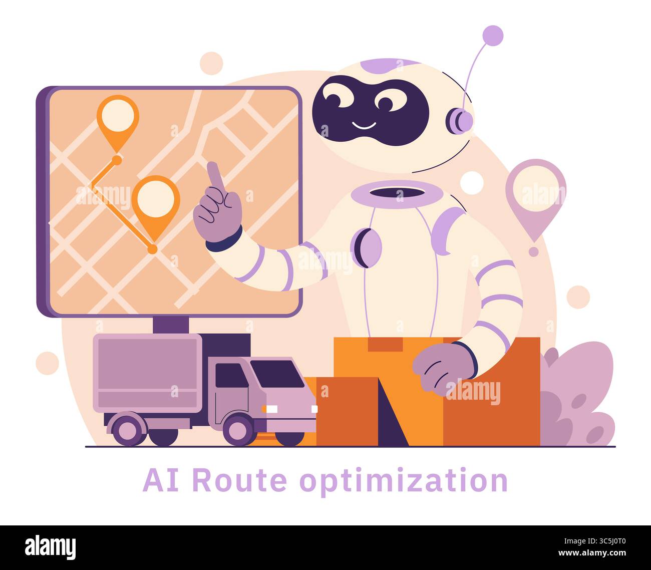 AI in logistic management improves efficiency through precise route ...
