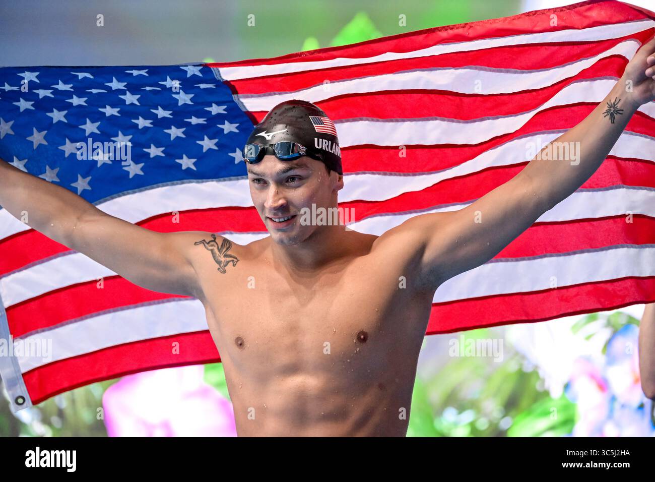 Luca Urlando of United States of America celebrates after winning the ...